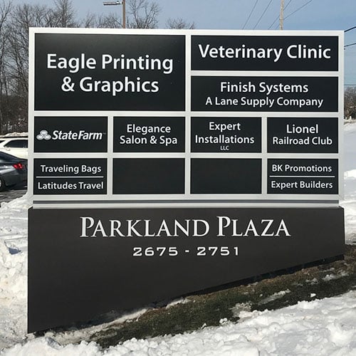 Free Standing Business Signs | Multi-Tenant Panel Signs | Lemberg